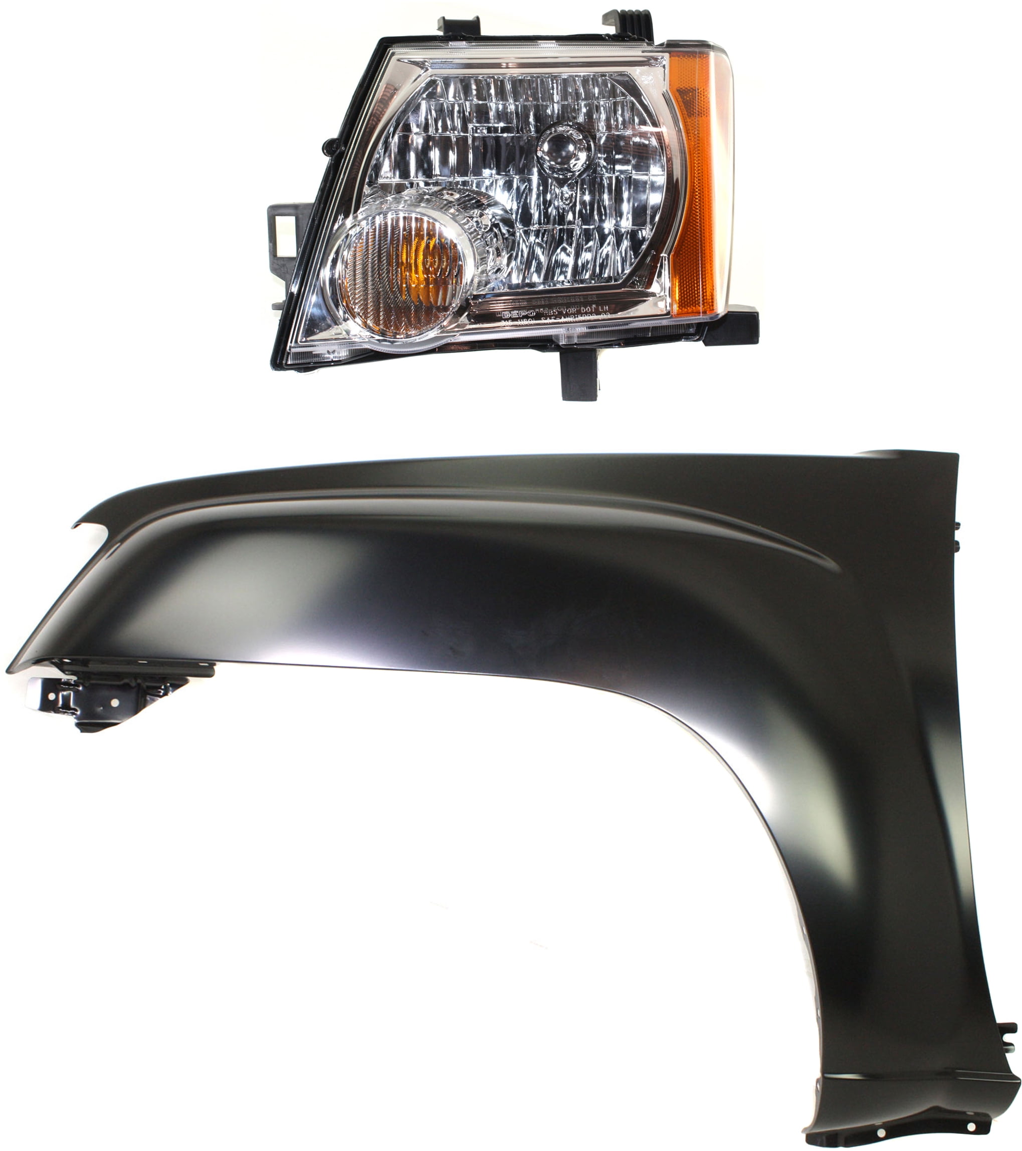 4-Piece Kit Headlight with Bulbs Halogen For Models without Body ...