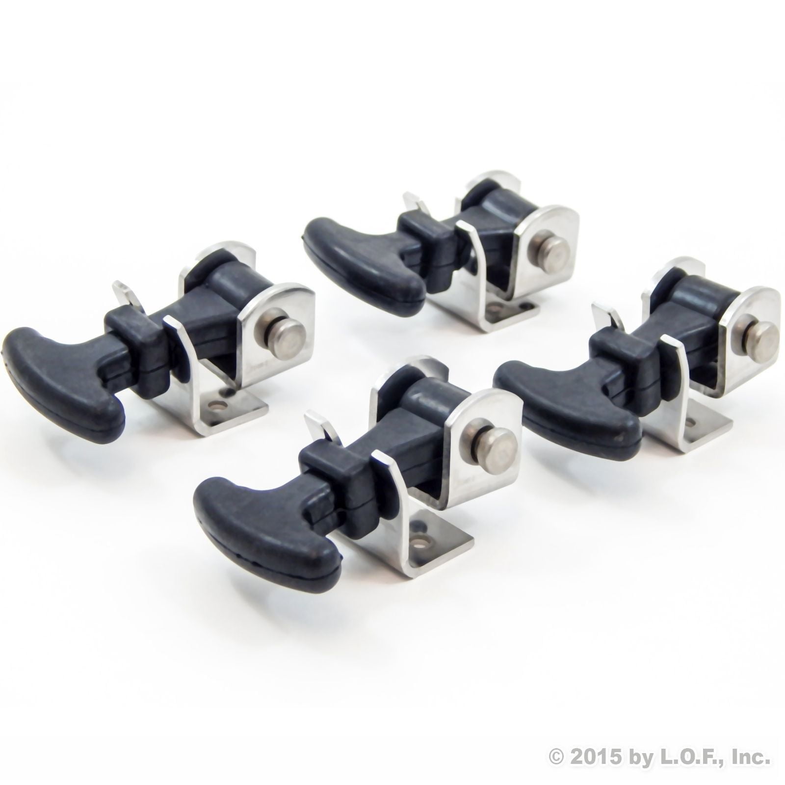 Red Hound Auto 4pc Mini Rubber T-Handle Latch Kit, 2.5 Inch Stainless ...