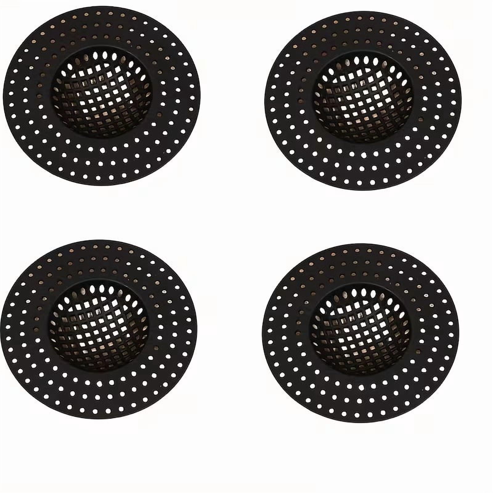4-Piece Kitchen and Bathroom Sink Strainer Set - Hair Catcher, Food ...