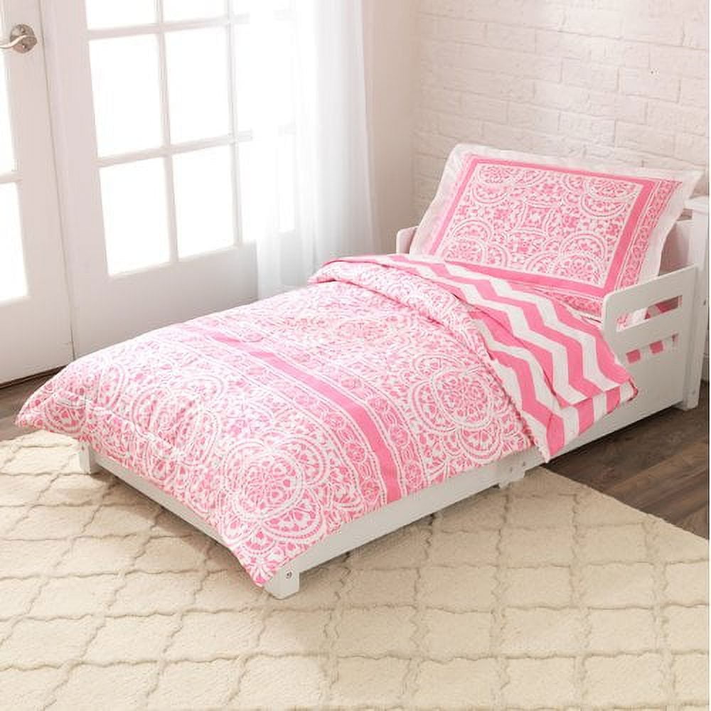 4 Piece Lace and Chevron Comforter Set by KidKraft - Walmart.com