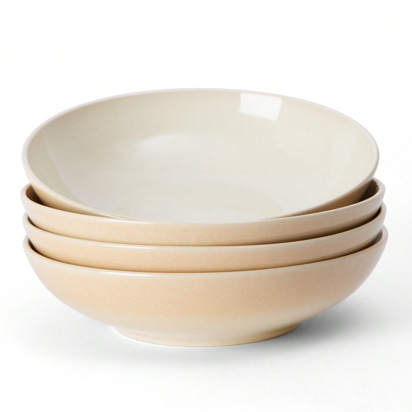 4-Piece Large Pasta Bowls Set, Gradient Stoneware Bowl Set Of 4 ...
