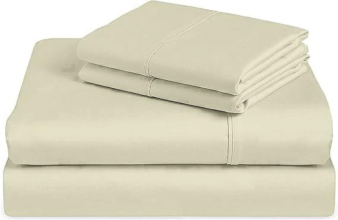 4 Piece Luxury Bed Sheet Set - 600 Thread Count - 100% Egyptian Cotton ...