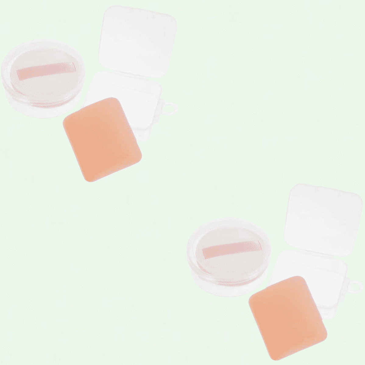 4-Piece Marshmallow Puff Makeup Blender Sponge Set, Triangular and ...