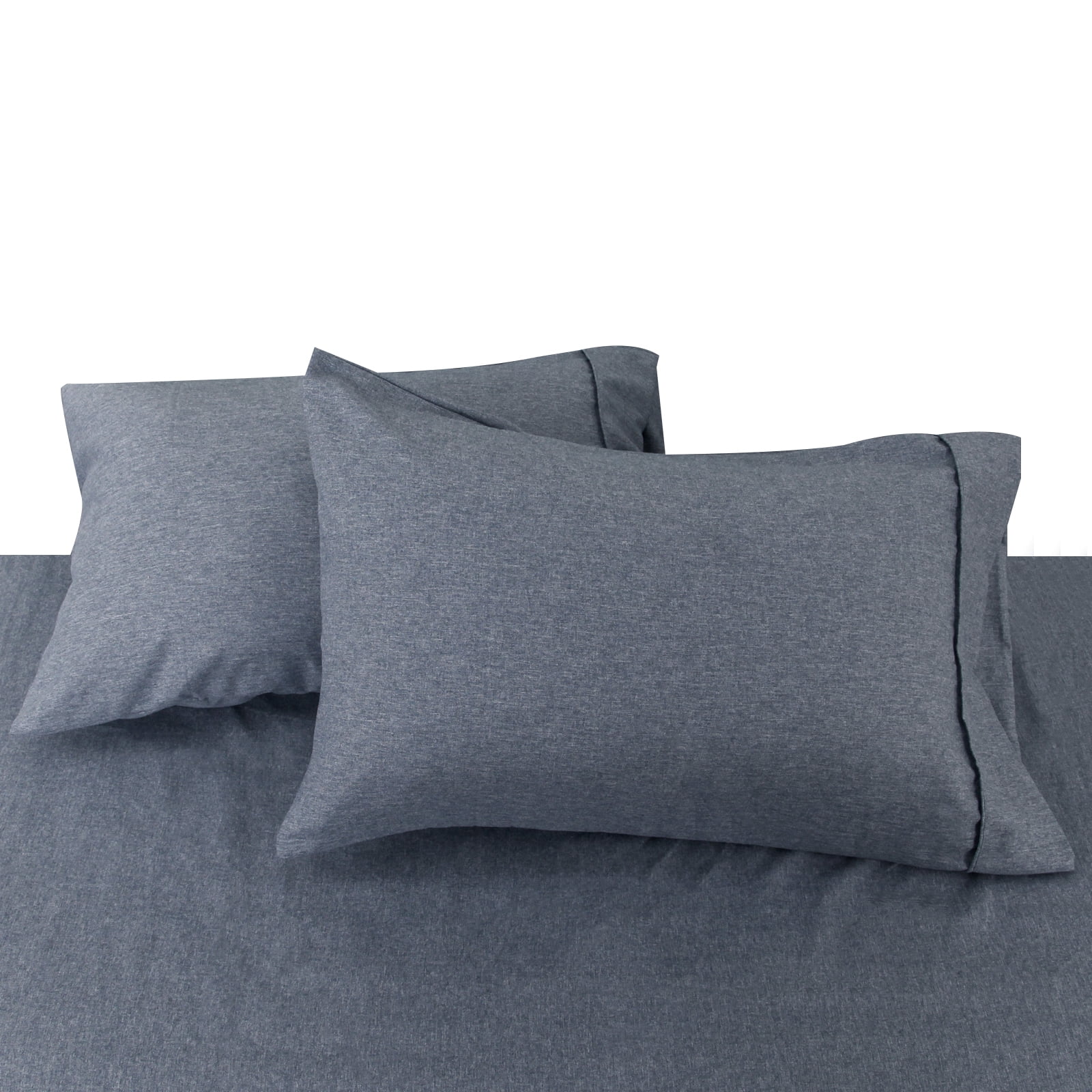 Walmart 4 Piece Queen Microfiber Sheet Set, Navy, 16'' Deep Pocket ...