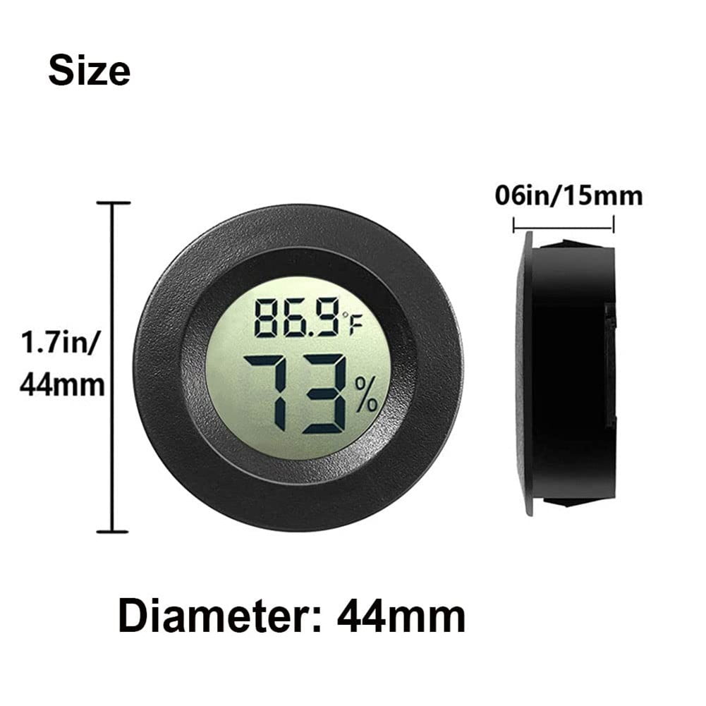 4-Piece Mini Digital Hygrometer With Convertible Temperature And ...