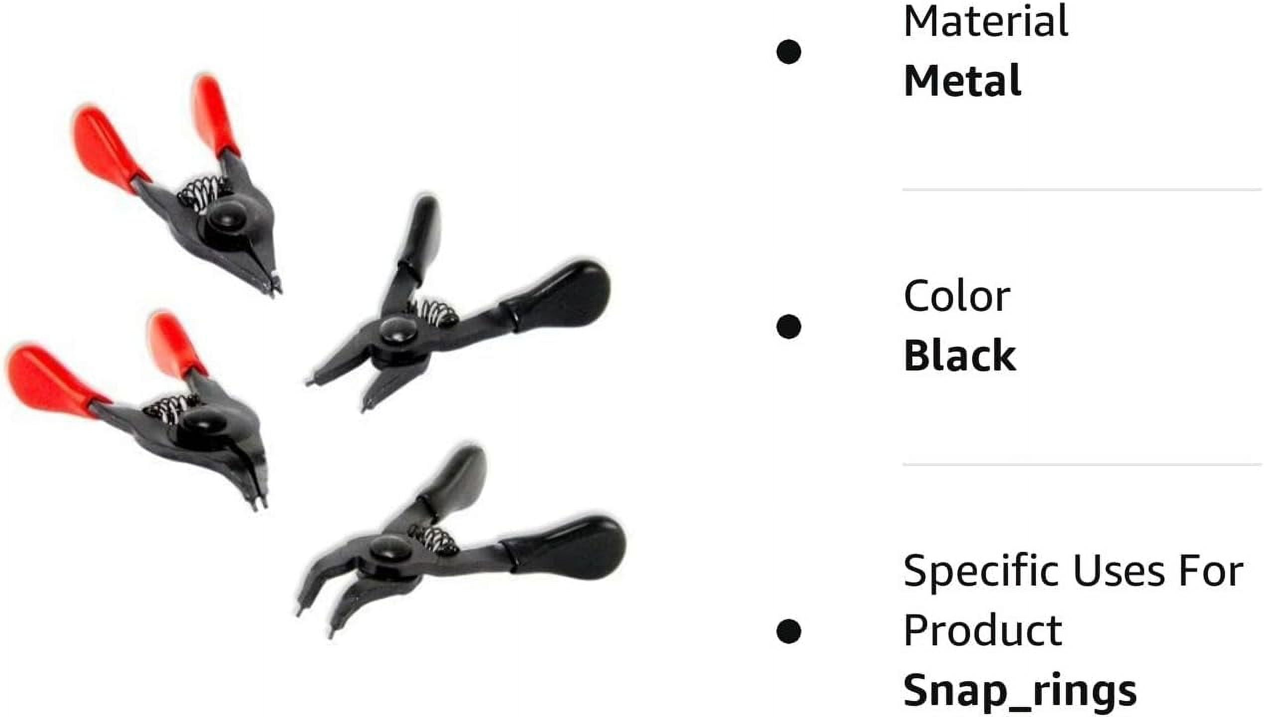 4 Piece Mini Snap Ring Pliers Set By - Walmart.com