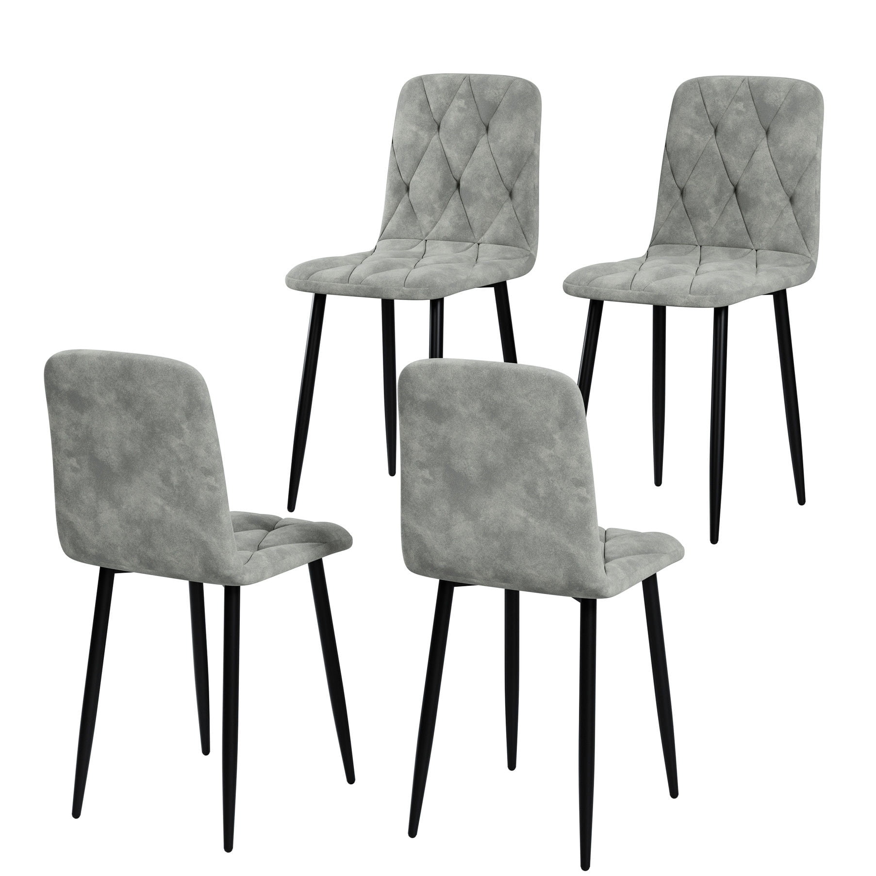 4-Piece Modern Dining Chairs | Versatile for Different Tables | Easy to ...
