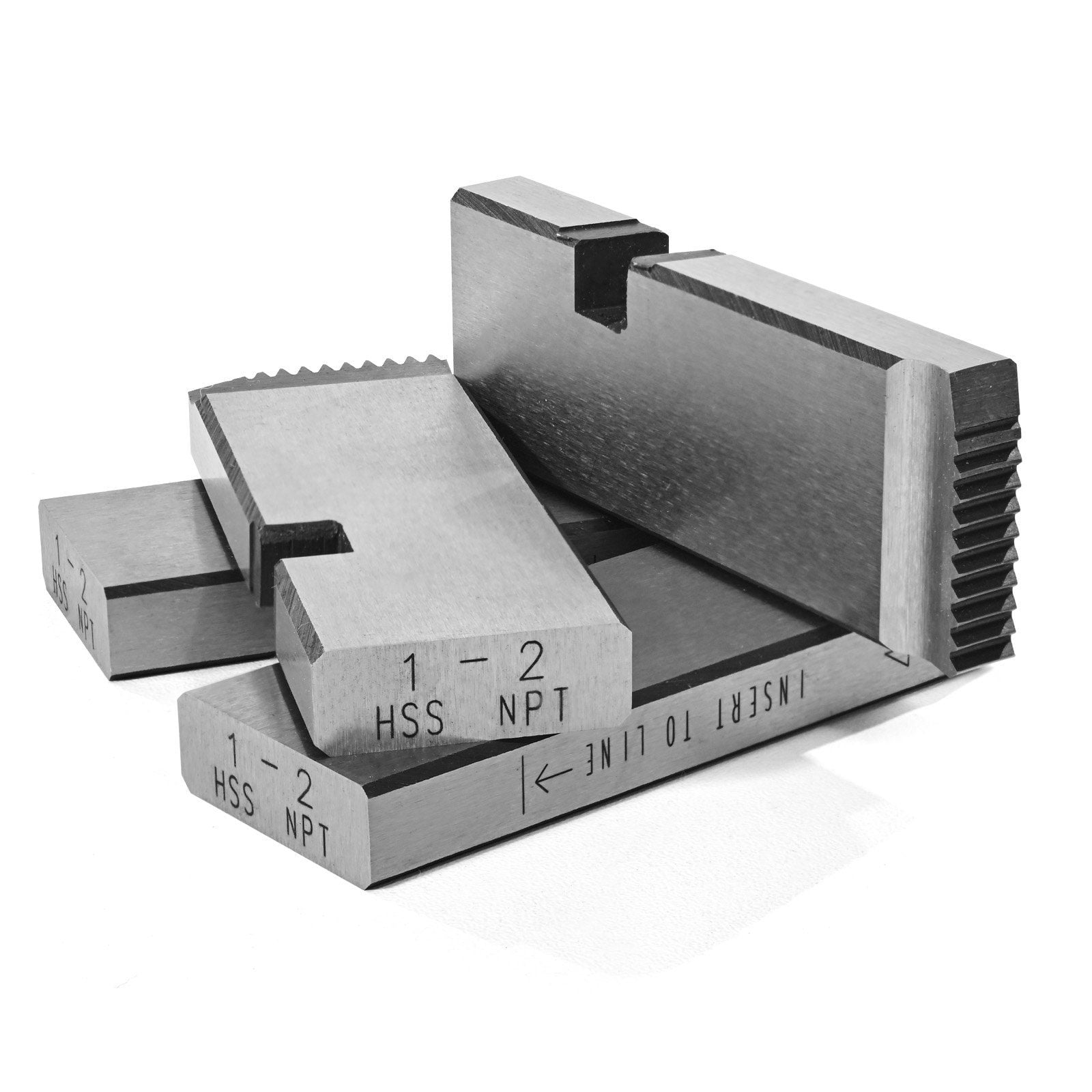 4-Piece NPT Pipe Threading Dies Set - 1" to 2" Right-Hand Thread Dies ...