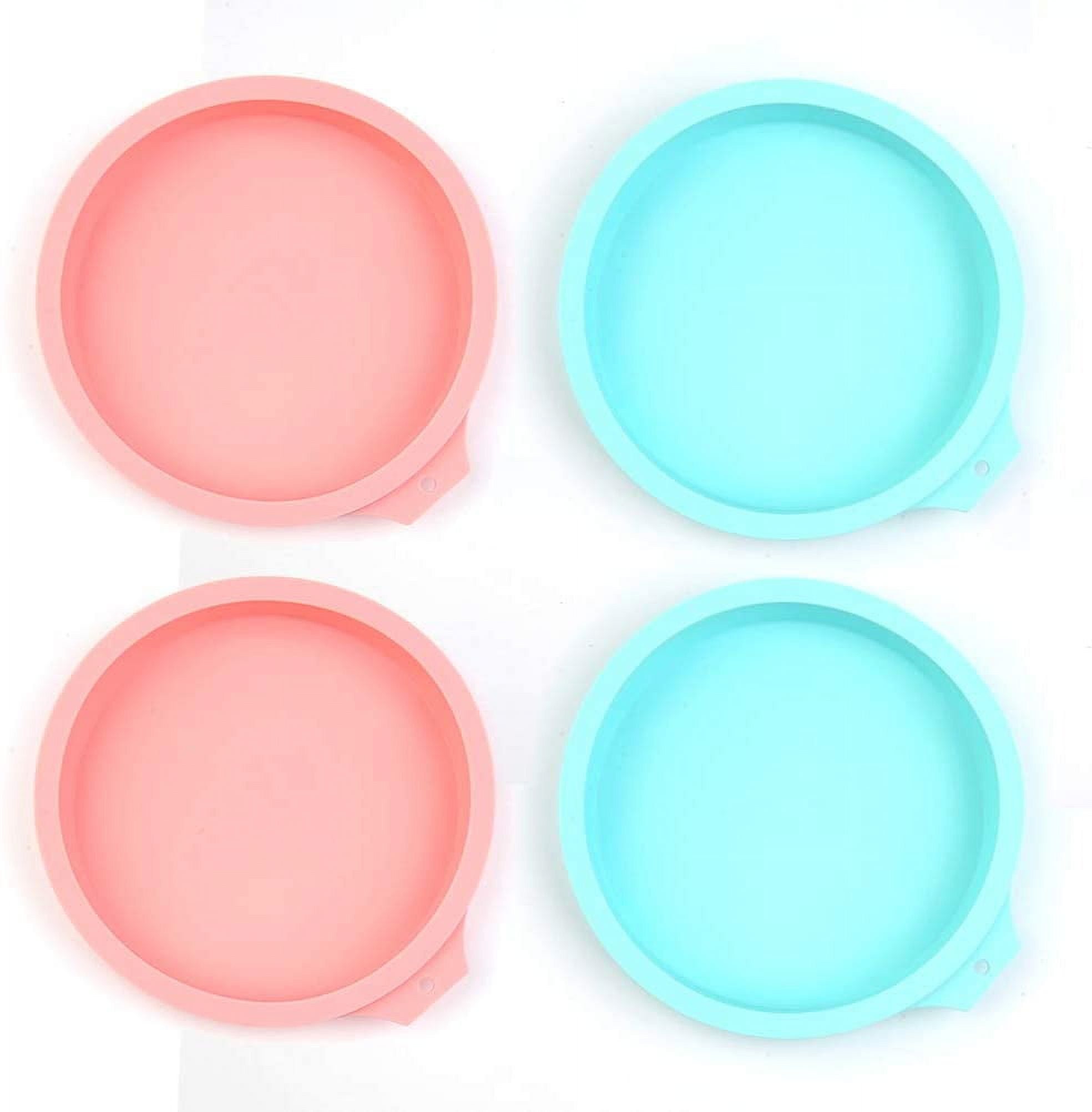 4-Piece Non-Stick Silicone Cake Pan Set, Versatile Baking Molds for ...