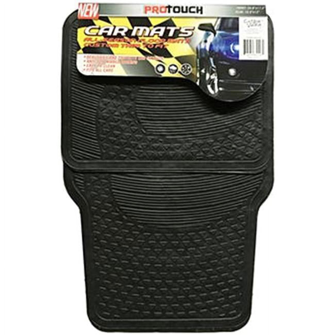 4 Piece PVC Car Mat, Black - Case of 12 - Walmart.com