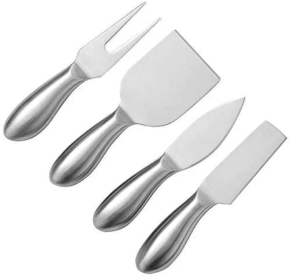 4 Piece Premium Stainless Steel Cheese Tool Set - Cheese Knife Set ...