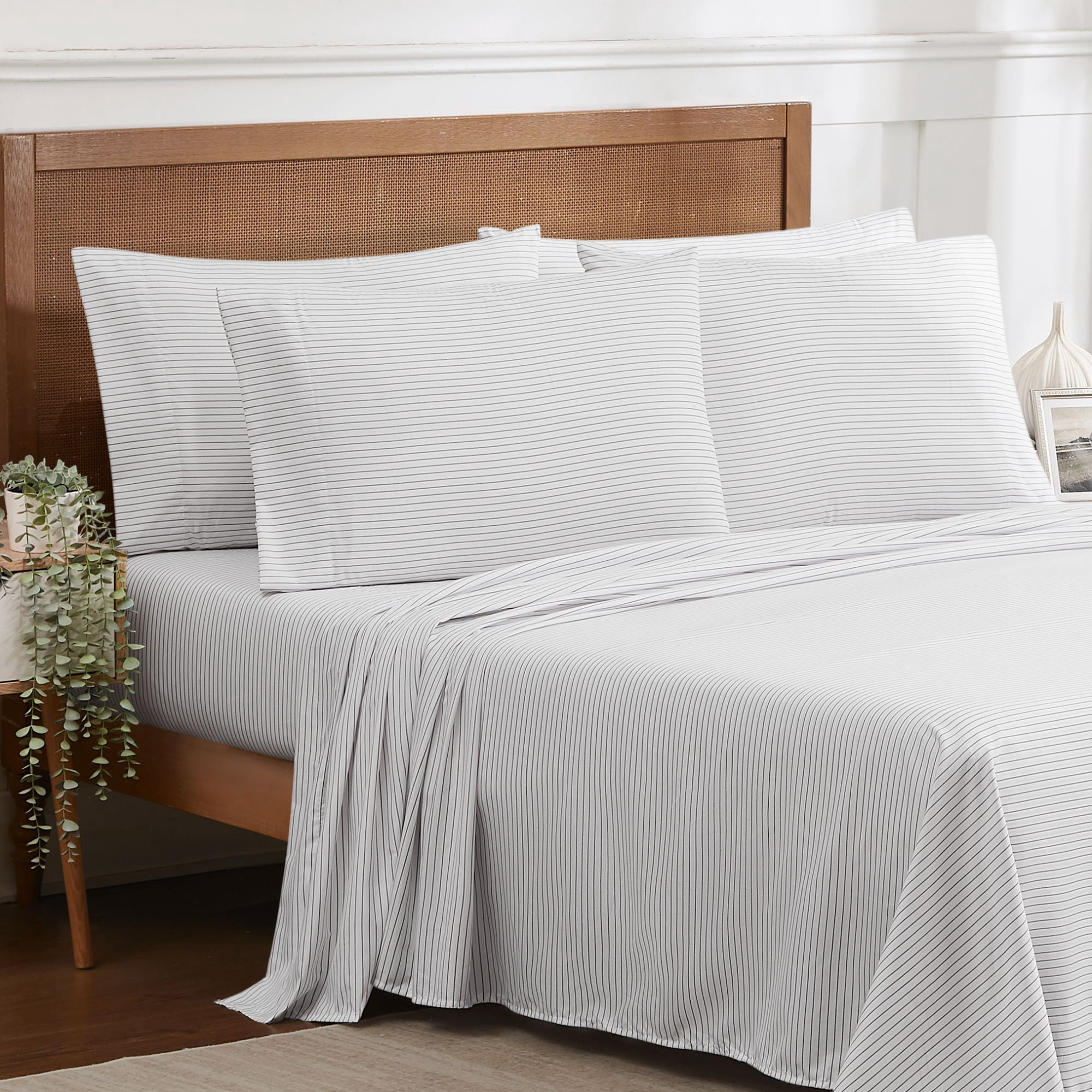 4 Piece Printed Sheet Set, Deluxe Ultra Soft 1500 Series, Double ...