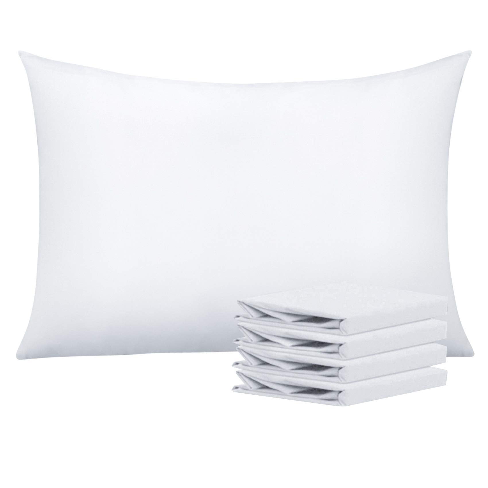 4 Piece Queen Pillow Covers 20x30 Brushed Microfiber, Luxurious Soft ...