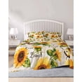 4 Piece Queen Sheet Set Sunflower Sheets Set for Queen Size Bed ...