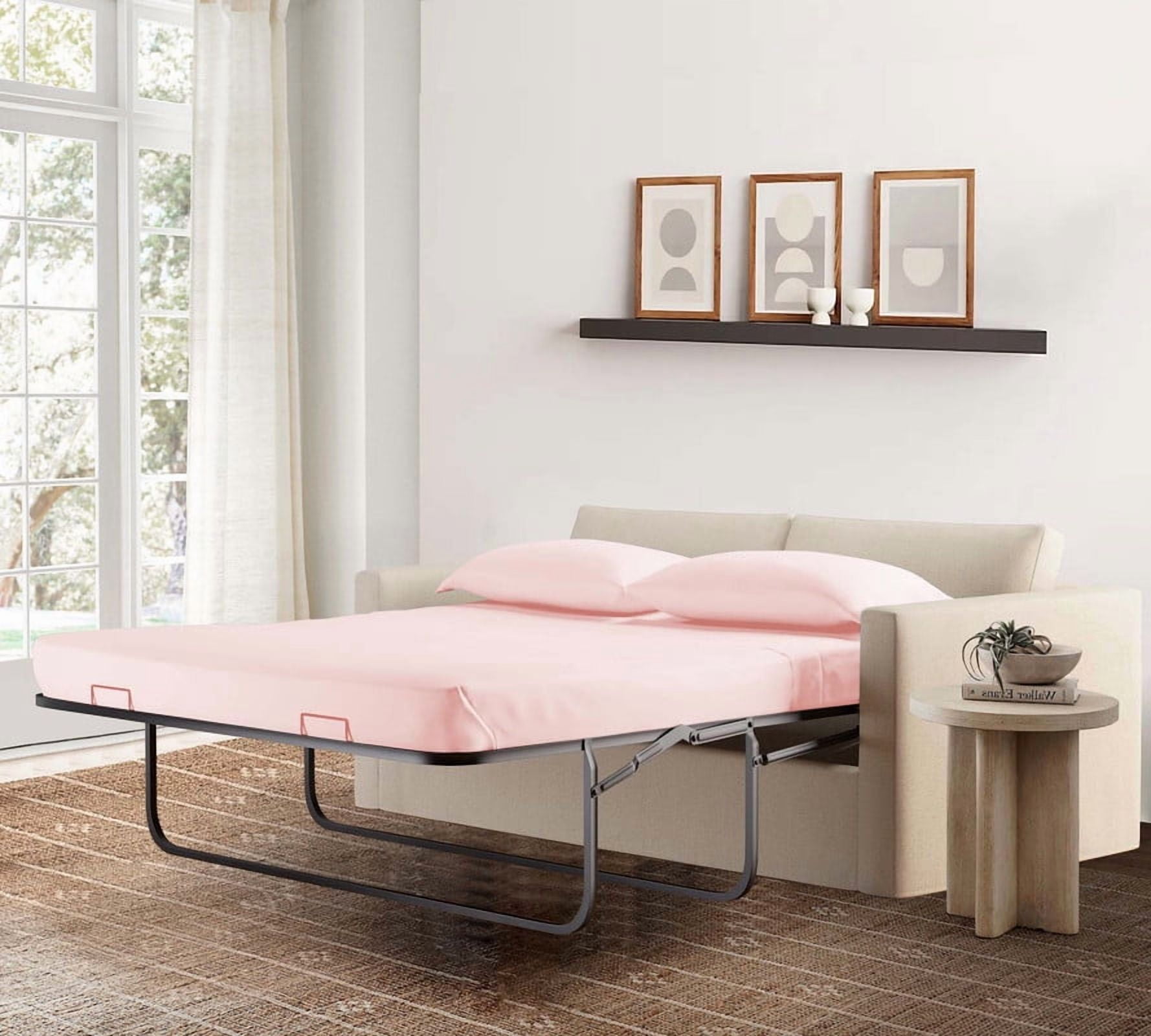 4-Piece Queen Sleeper Sofa Sheet Set, 100% Egyptian Cotton, 1000 Thread ...