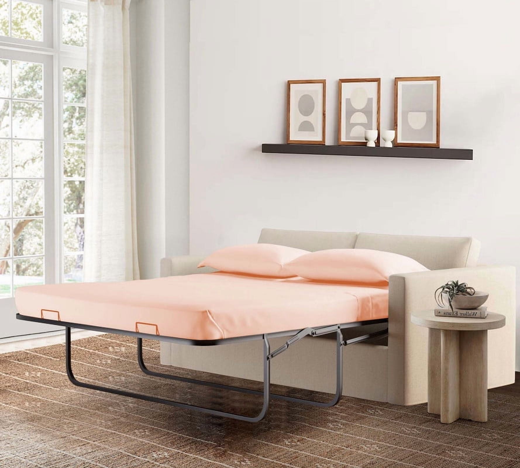 4-Piece Queen Sleeper Sofa Sheet Set, 100% Egyptian Cotton, 1000 Thread ...