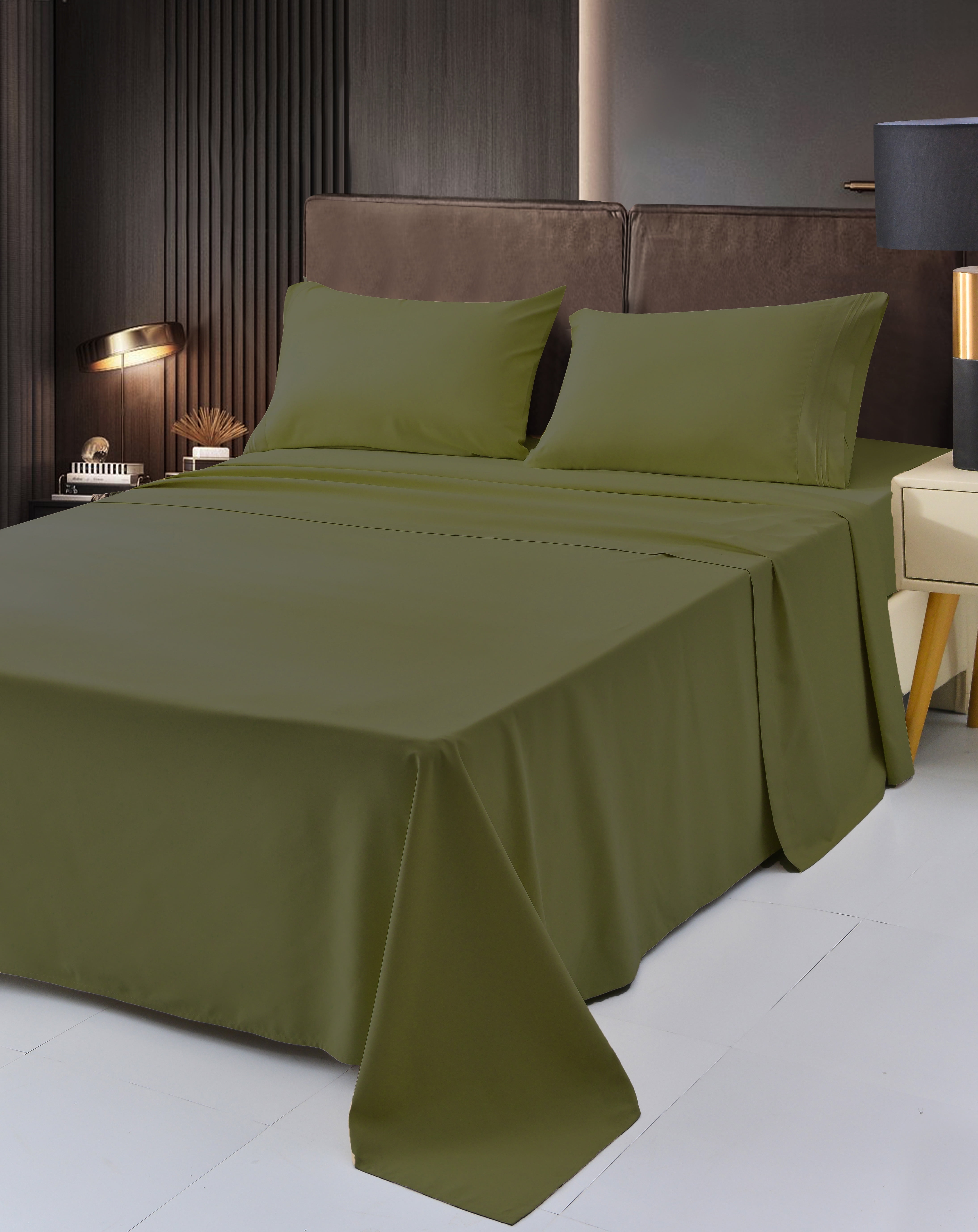 4 Piece Rayon Made From Bamboo Sheet Set by OKAO, Twin Sage Sheets ...