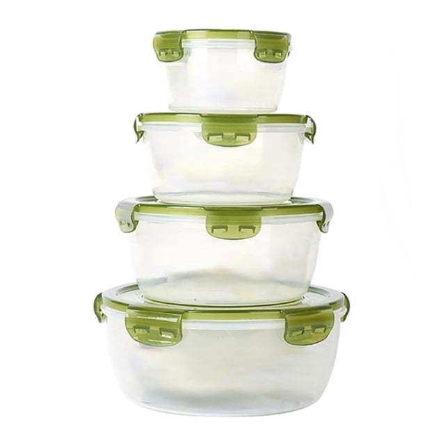 4-Piece Refrigerator Food Storage Containers with Lids - Crisper ...
