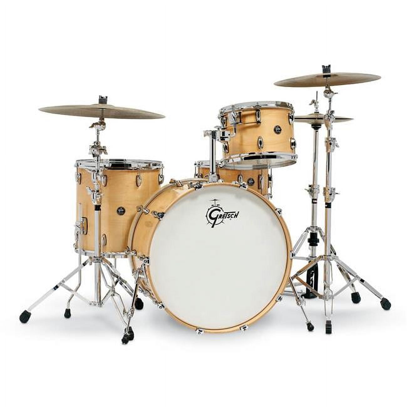 4 Piece Renown Drum Set, Gloss Natural - Walmart.com