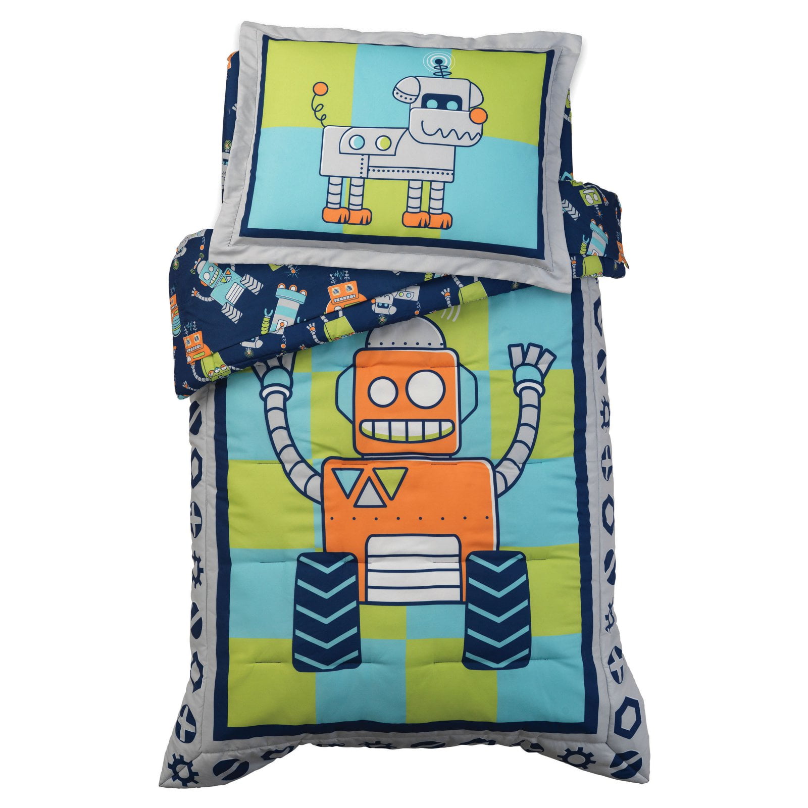 4 Piece Robot Comforter Set by KidKraft - Walmart.com