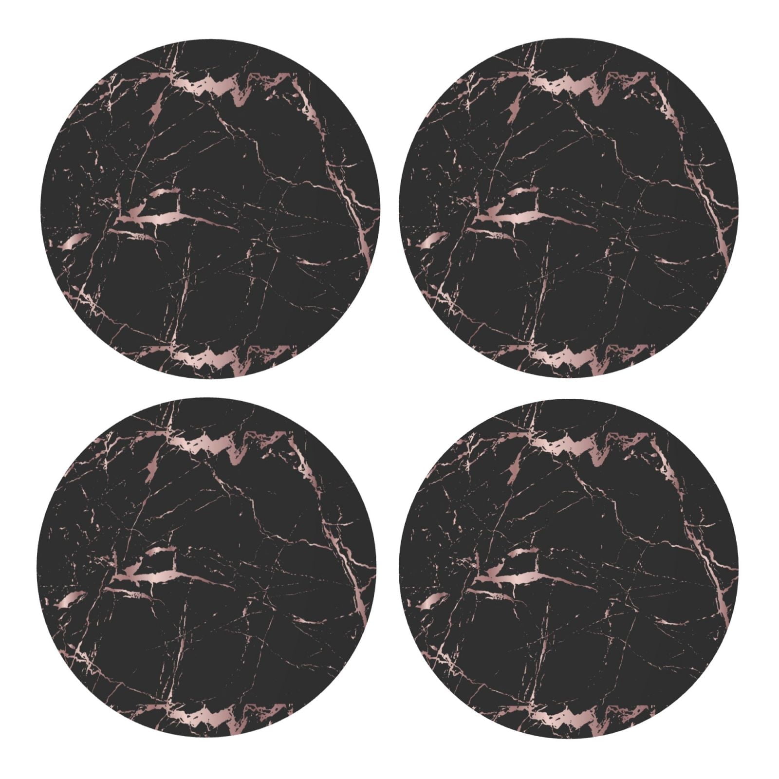 4 Piece Round Mdf Cork Coaster 3.9in Lightweight Durable Easy To Clean Coaster For Living Room ...