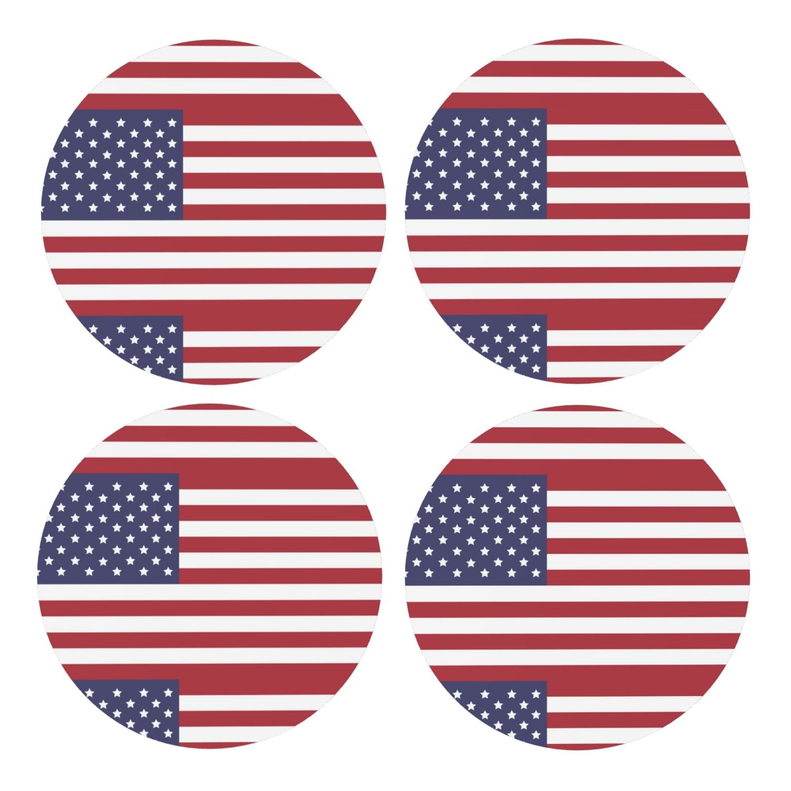 4 Piece Round Mdf Cork Coaster 3.9in Lightweight Durable Easy To Clean ...