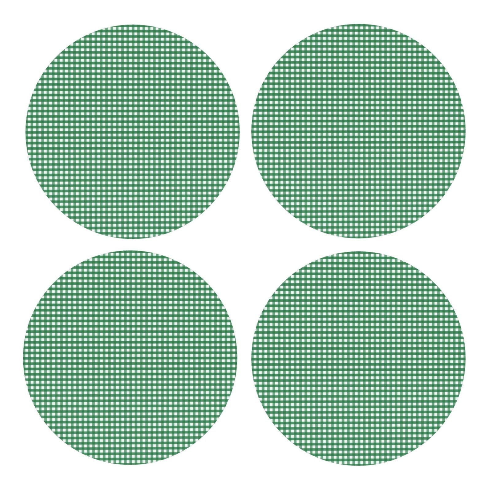 4 Piece Round Mdf Cork Coaster 3.9in Lightweight Durable Easy To Clean ...