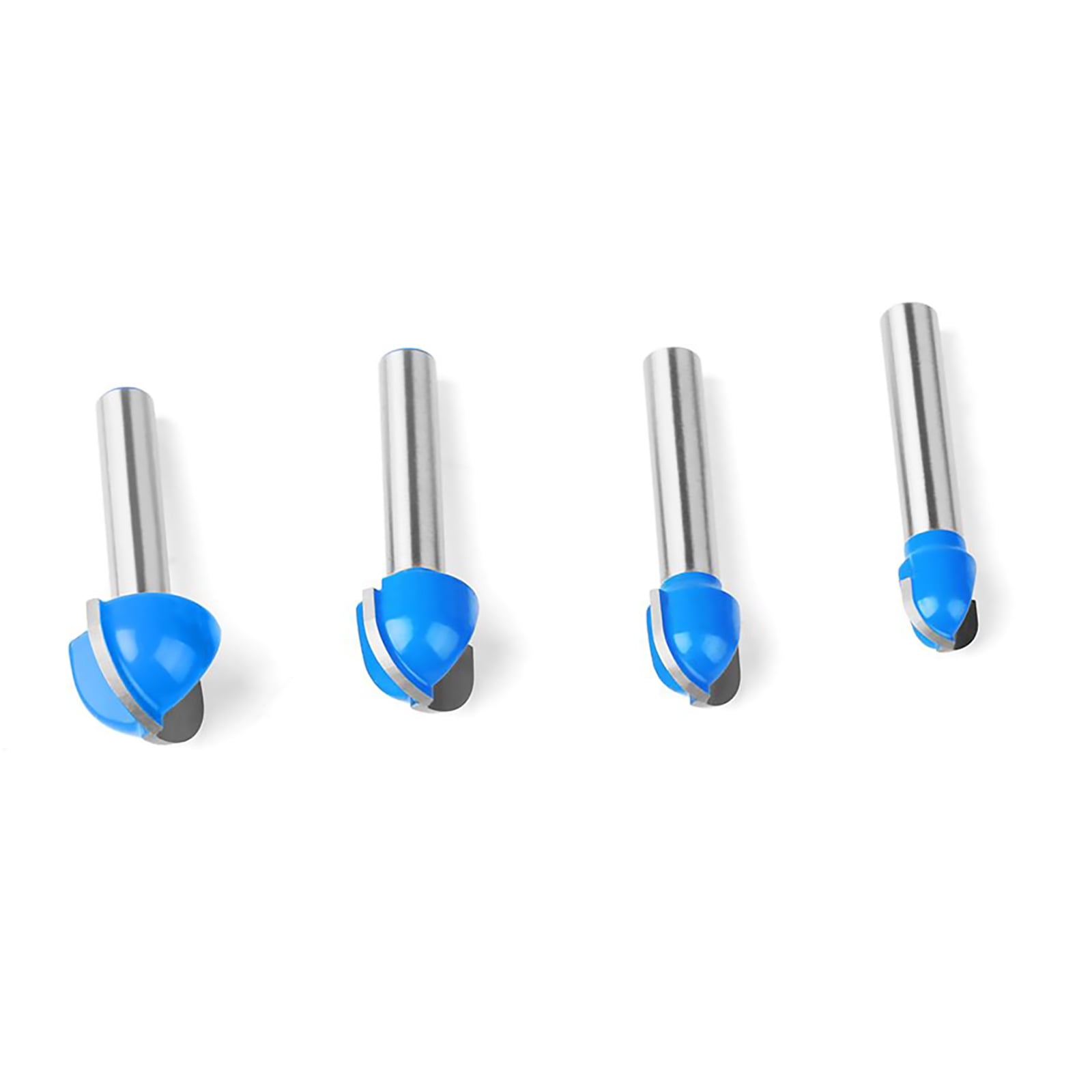 4-Piece Router Bit Set for Woodworking, Dual-Groove Design for Smooth ...