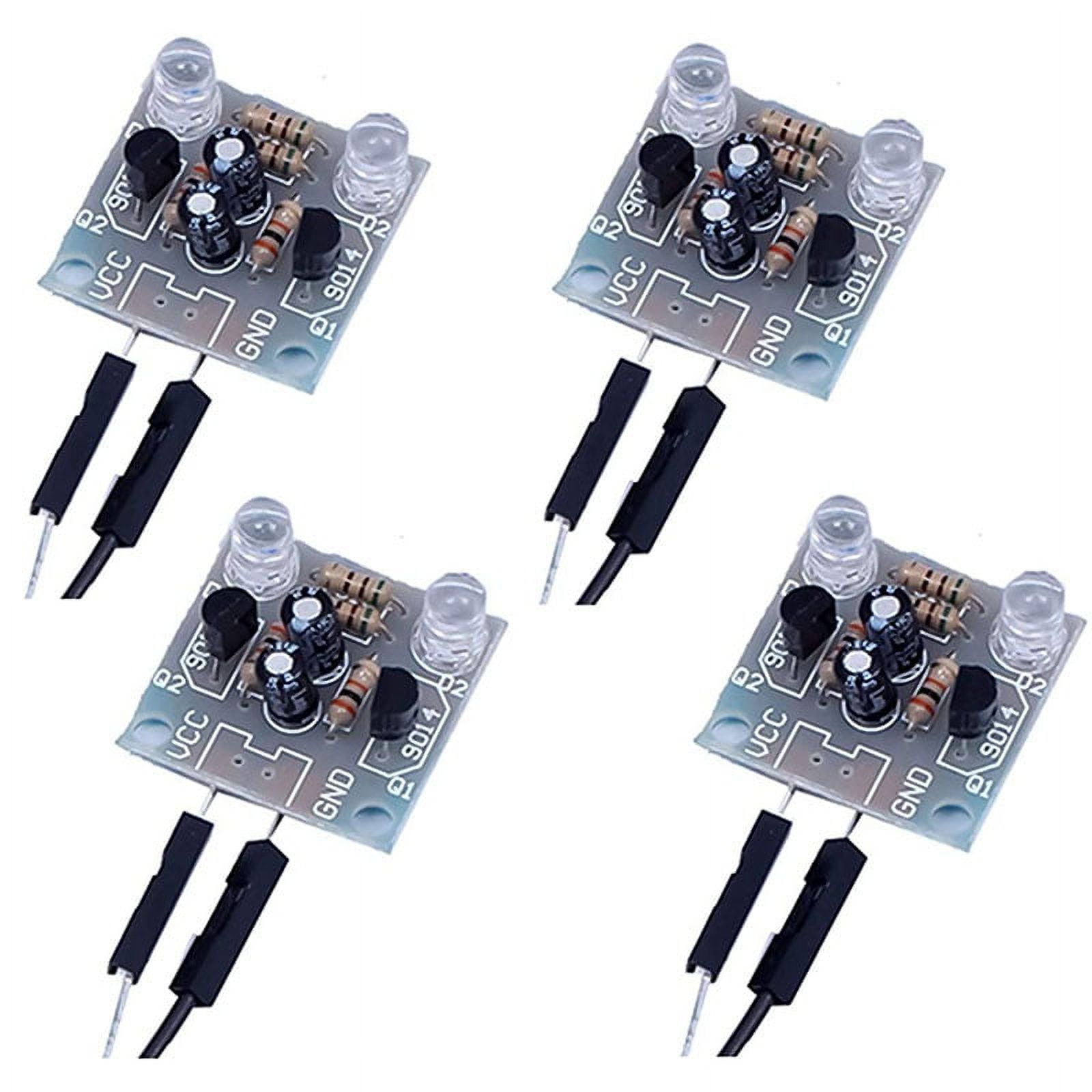 HOT 4-Piece Set 5mm LED Flash DIY Kit Electronic PCB Circuit Welding ...