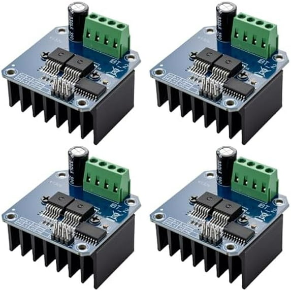 4-Piece Set of BTS7960 43A High-Power Motor Driver Modules, Ideal for ...