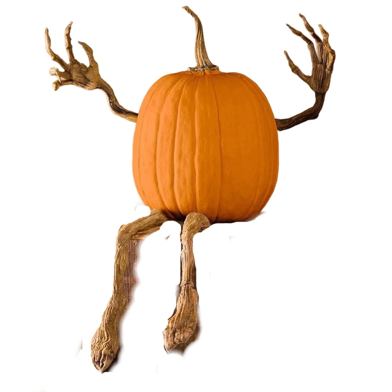 4-Piece Set Of Bendable Pumpkin Arms and Legs,Halloween Diy Decorations ...