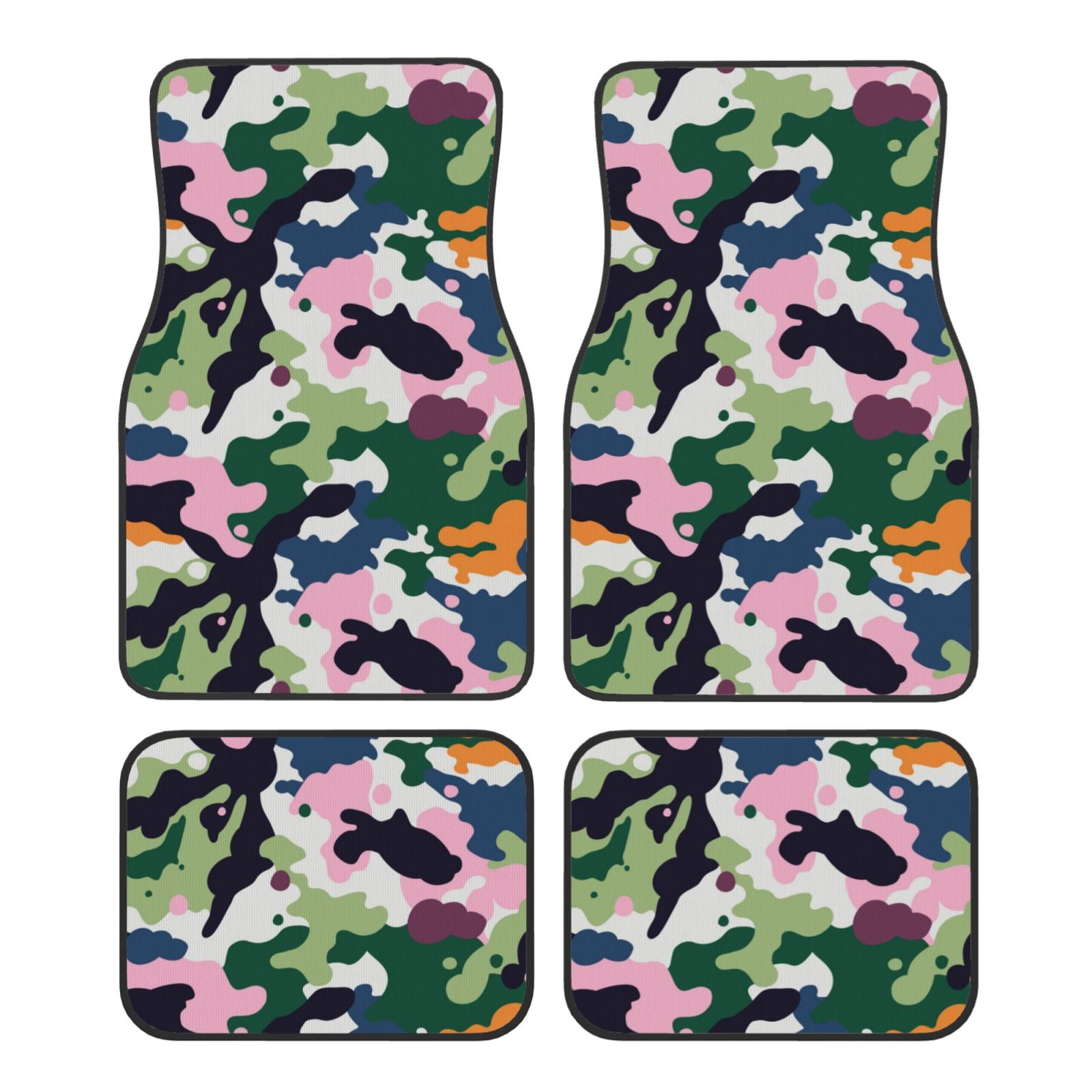 4 Piece Set Car Foot Mat Crystal Velvet Car Floor Mats Wear-Resistant ...