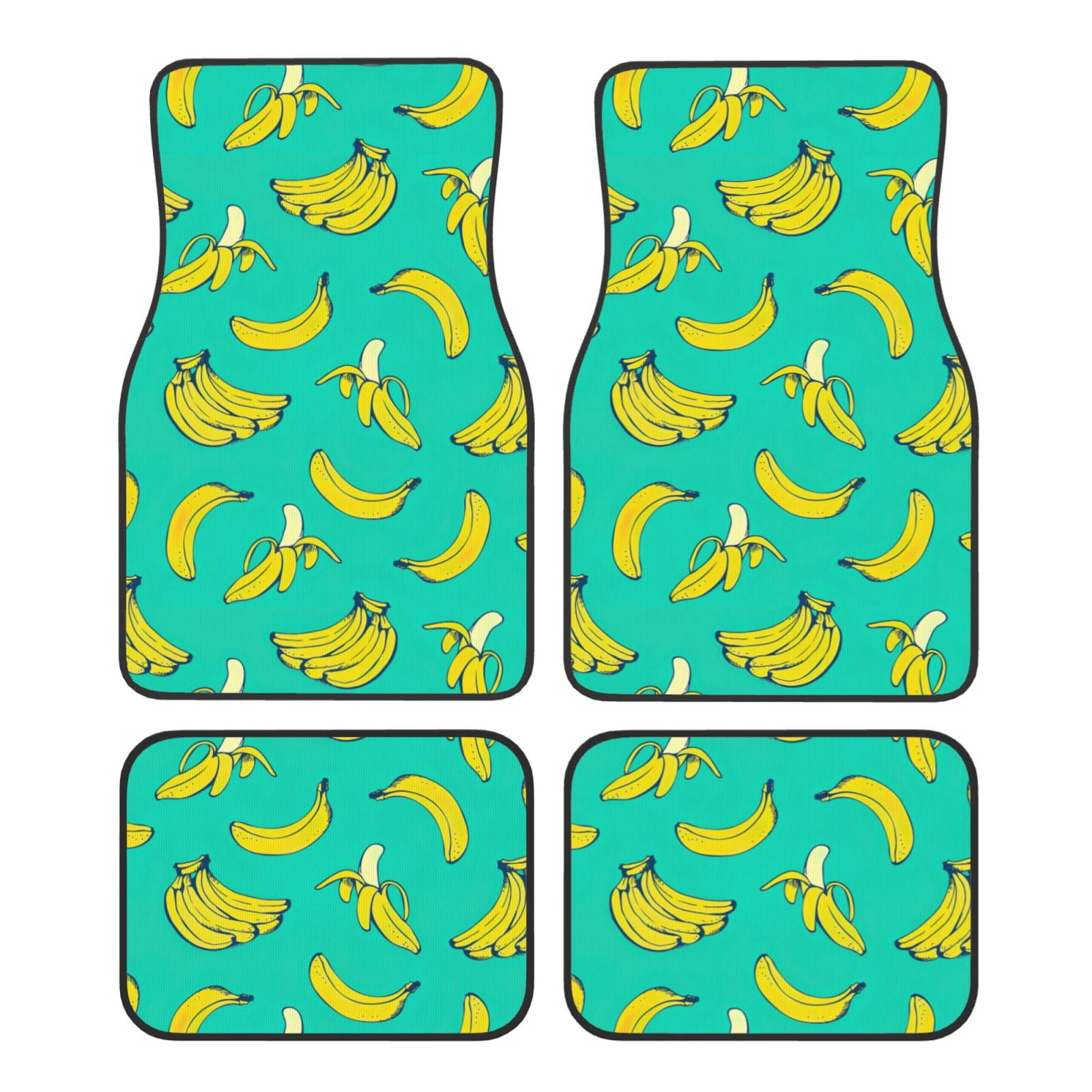 4 Piece Set Car Foot Mat Crystal Velvet Car Floor Mats Wear-Resistant ...