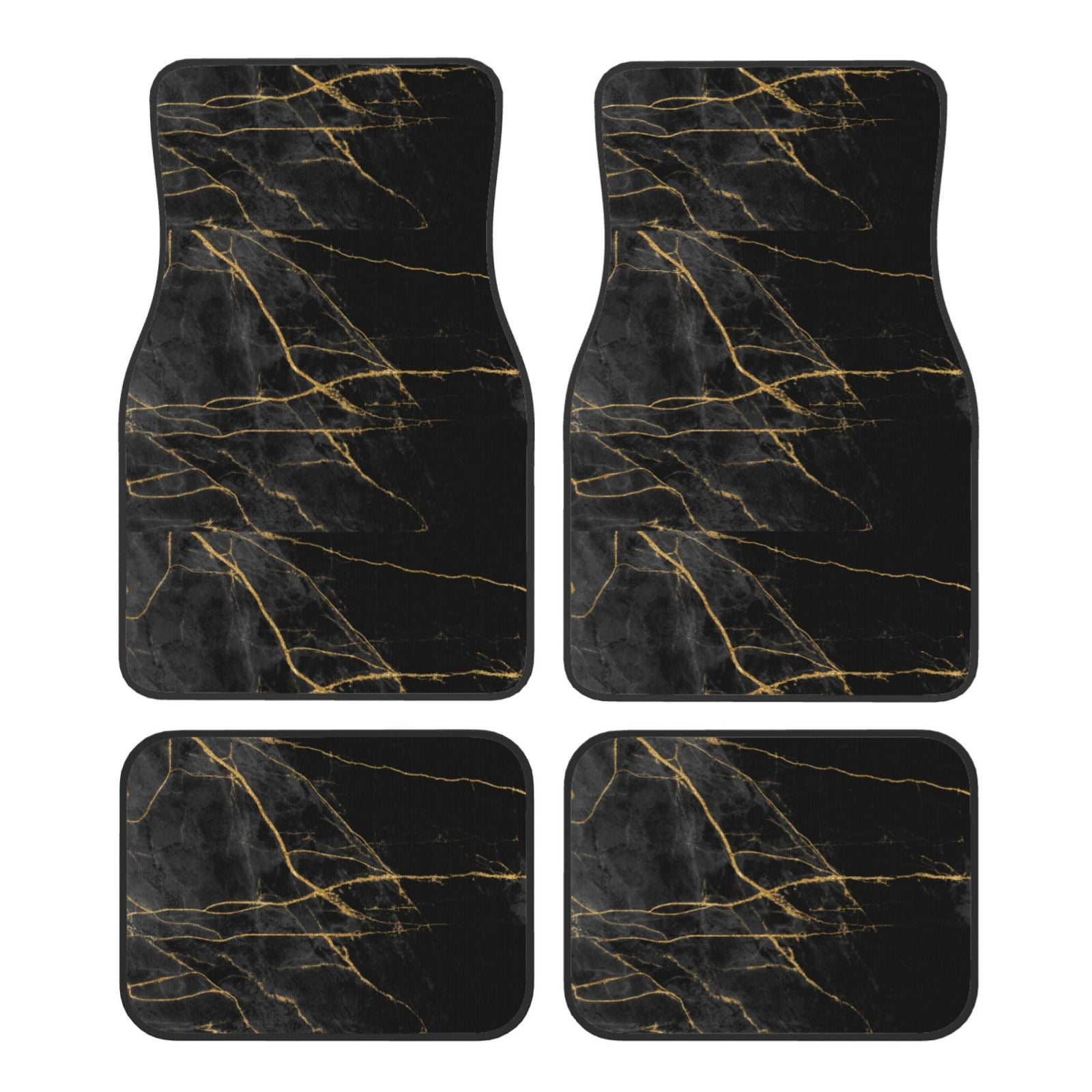 4 Piece Set Car Foot Mat Crystal Velvet Car Floor Mats Wear-Resistant ...