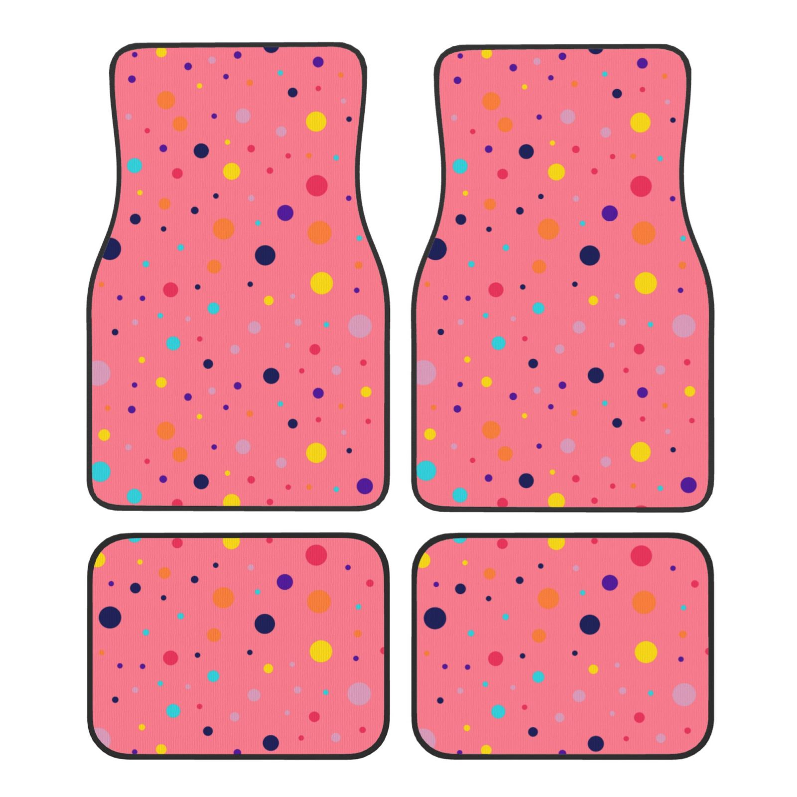 4 Piece Set Car Foot Mat Crystal Velvet Car Floor Mats Wear-Resistant ...