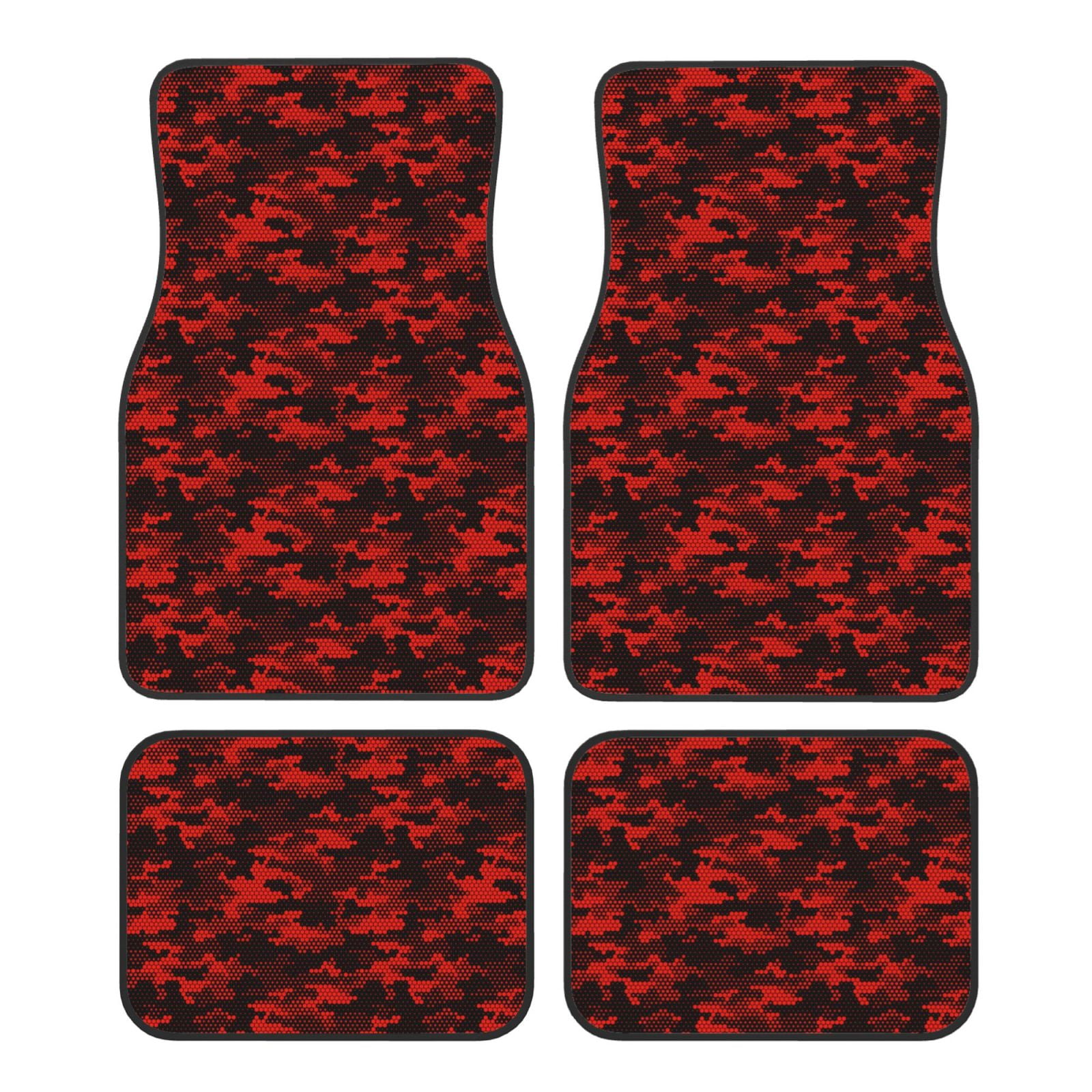 4 Piece Set Car Foot Mat Crystal Velvet Car Floor Mats Wear-Resistant ...