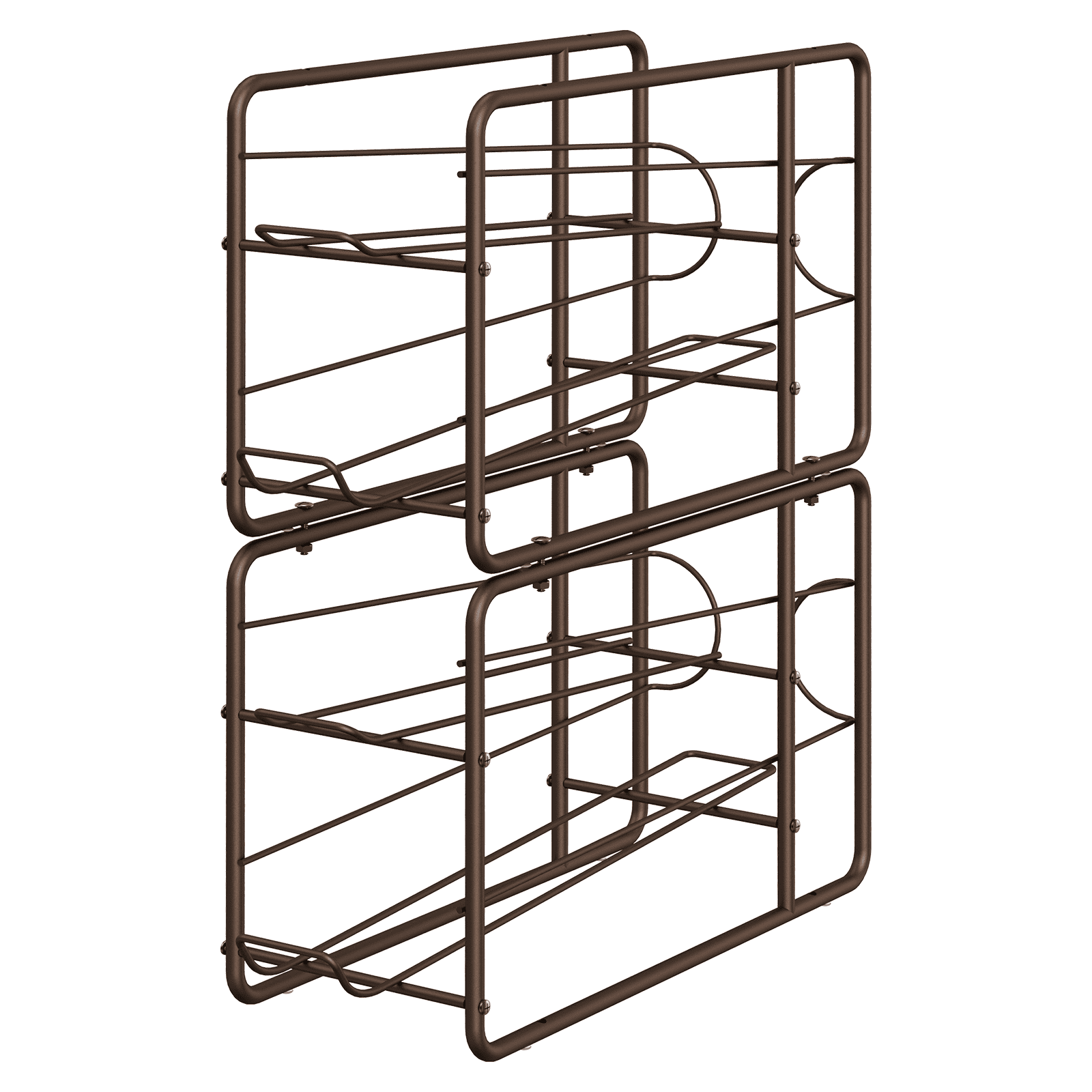 4-Piece Set Stackable Jars Dispensing Racks Kitchen Pantry Counter Food ...
