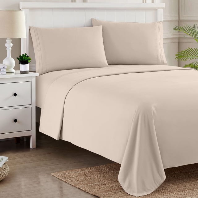 4 Piece Sheet Set, Ultra Soft 1800 Series - Walmart.com