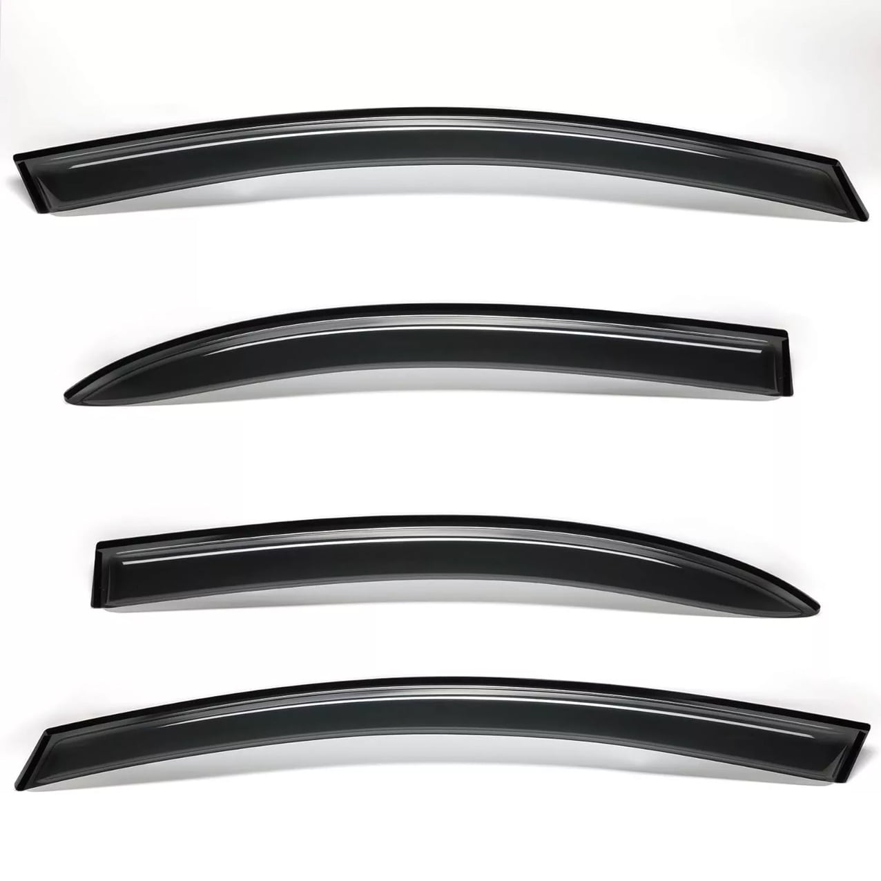 4-Piece Side Window Deflector Set, Outside Mount Visor for Improved ...