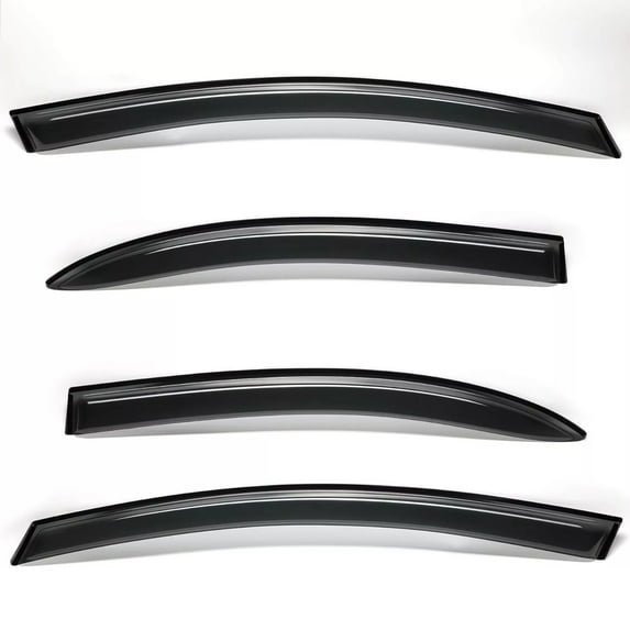 4-Piece Side Window Deflector Set, Outside Mount Visor for Improved ...