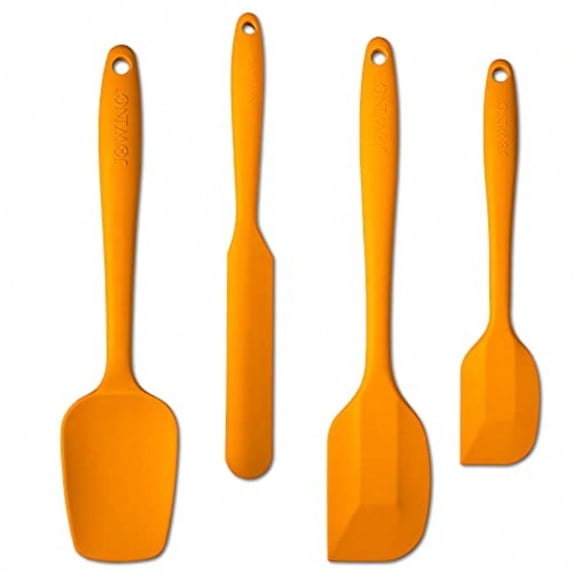 4 Piece Silicone Spatula Set Flexible Heat Resistant Non-scratch Baking ...