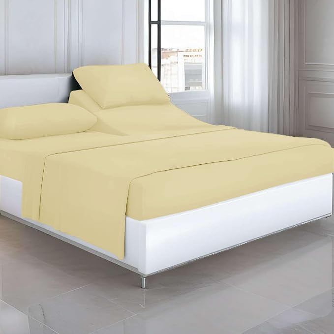 4 Piece Split Head Queen Sheets Sets for Sleep Number Adjustable Beds ...