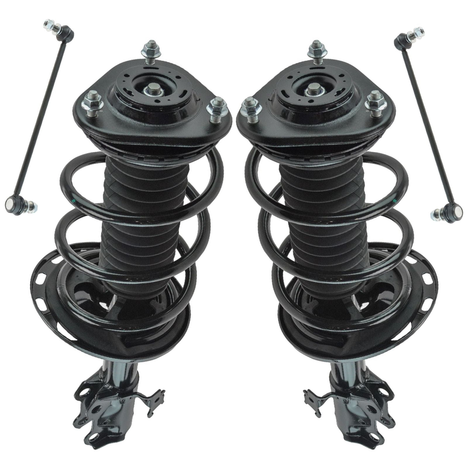 4 Piece Suspension Kit Complete Loaded Strut & Spring Assemblies Sway ...