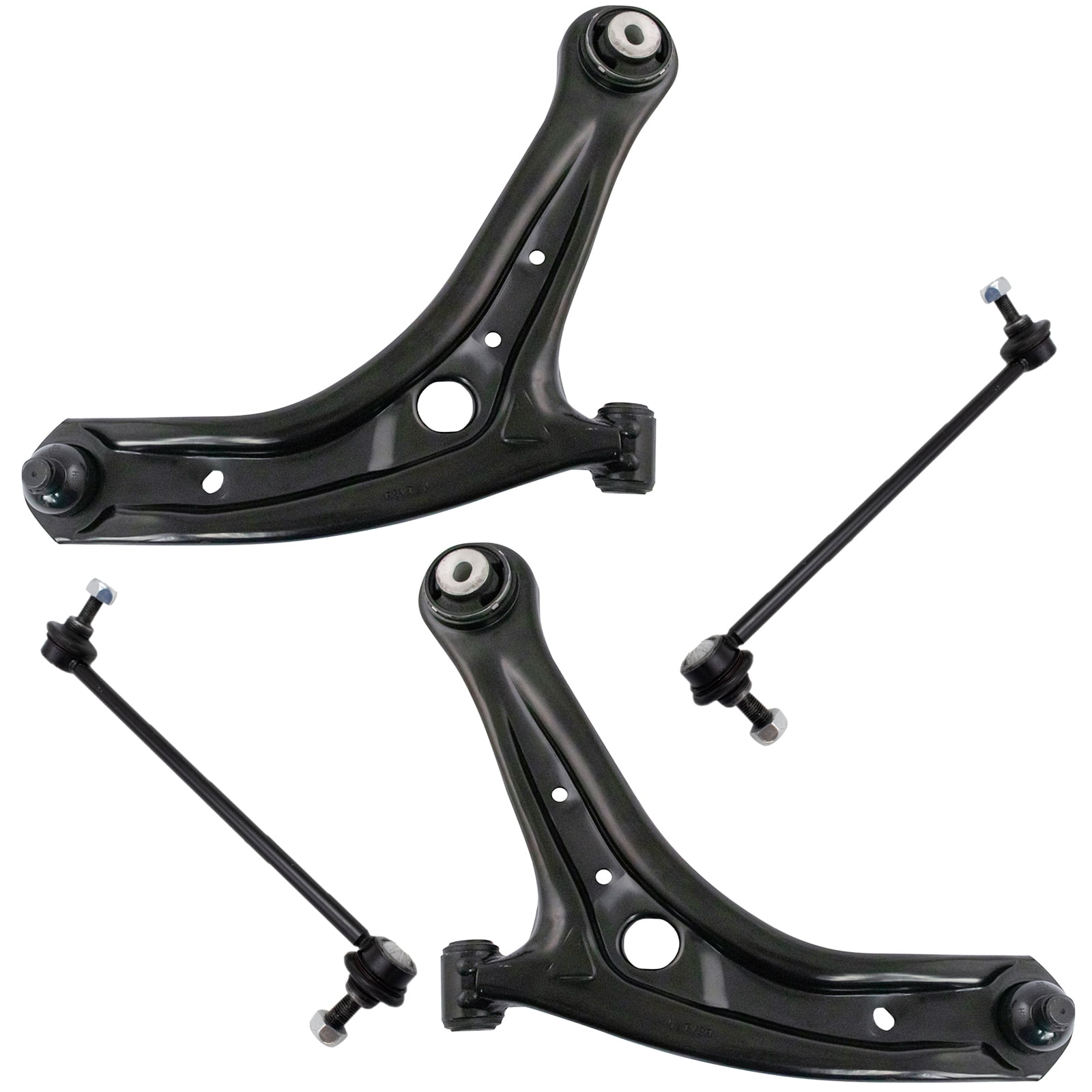 4 Piece Suspension Kit Front Control Arms w/ Ball Joints Sway Bar End ...