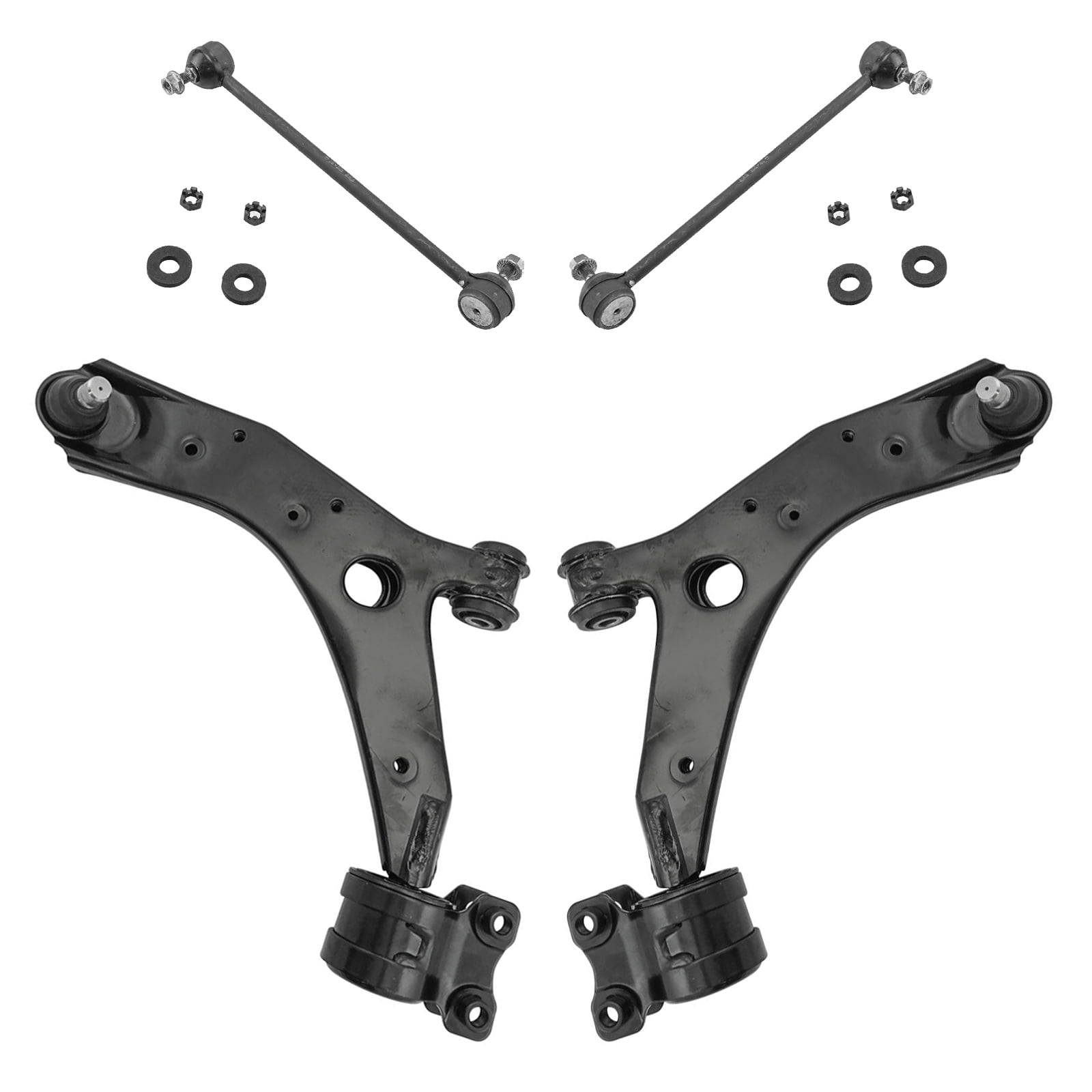 4 Piece Suspension Kit Lower Control Arms with Ball Joints & Sway Bar ...