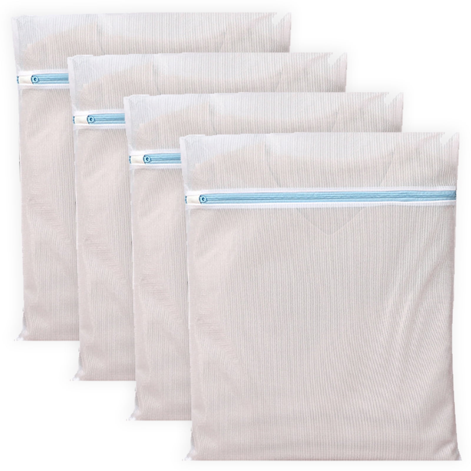 4 Piece Thickened Laundry Organizers Bags Reinforced Polyester Meshes ...