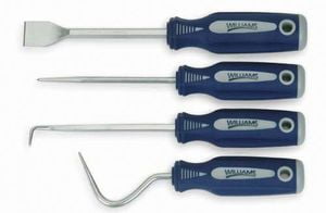 4 Piece Utility Tool Set - Includes A Gasket Scraper, Scratch Awl ...