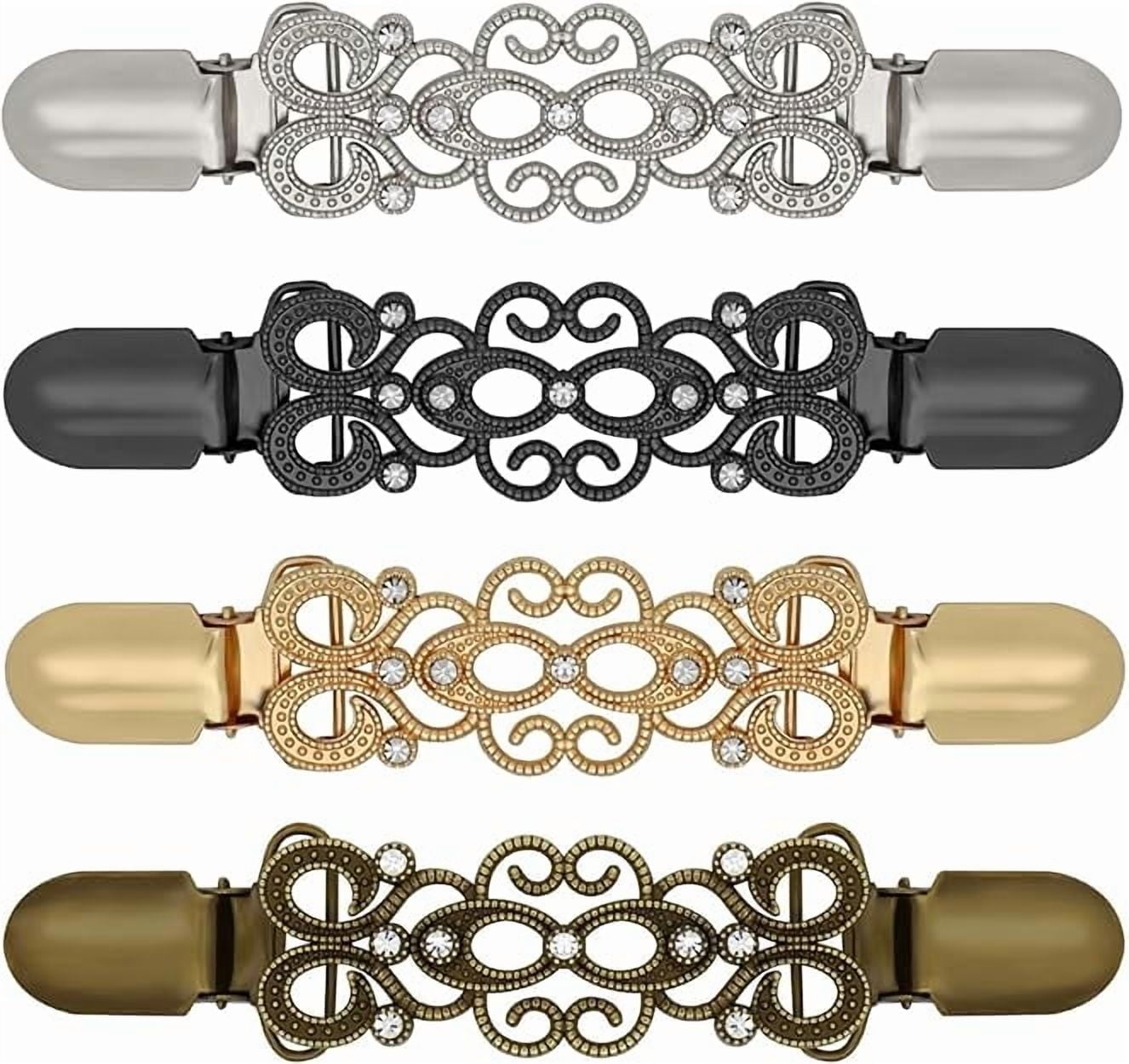 4-Piece Vintage Dress Cinch Clips Set - Waist Cincher & Shawl Clips for ...