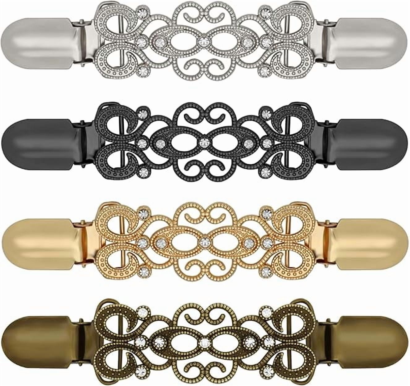 4-Piece Vintage Dress Cinch Clips Set - Waist Cincher & Shawl Clips for ...