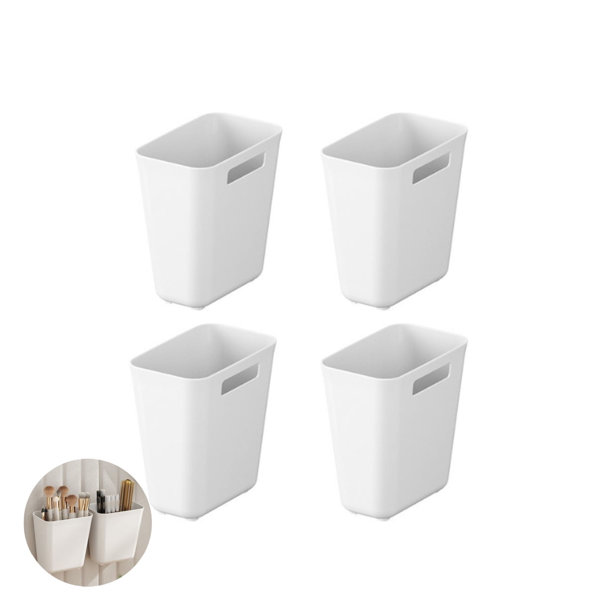 4 Piece Wall Mounted Storage Organizer Box,QZS Adhesive Cabinet Door ...